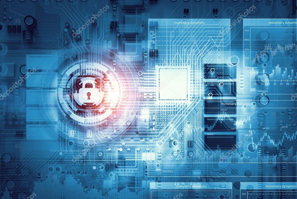 Technology background design . Mixed media Stock Photo by ©SergeyNivens ...