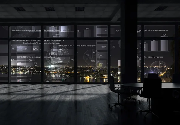 Office interior night Stock Photos, Royalty Free Office interior night ...