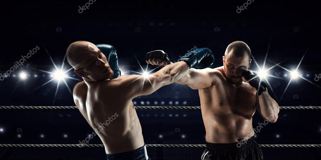 Professional box match . Mixed media — Stock Photo © SergeyNivens ...