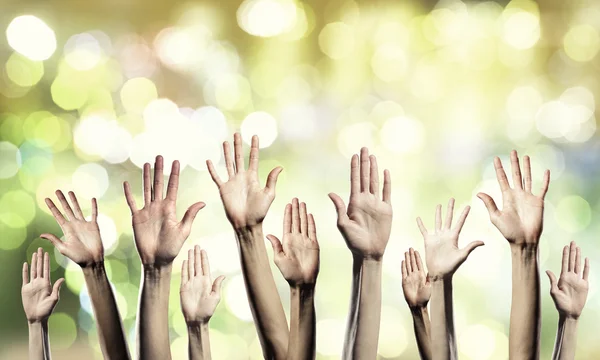 Many Hands Up Stock Photo by ©luminastock 34748501
