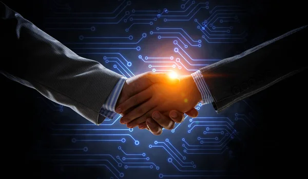 Cyber handshake Stock Photos, Royalty Free Cyber handshake Images ...