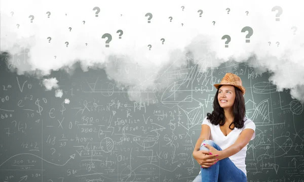 Lady dreaming about world trip — Stock Photo © SergeyNivens #52271407