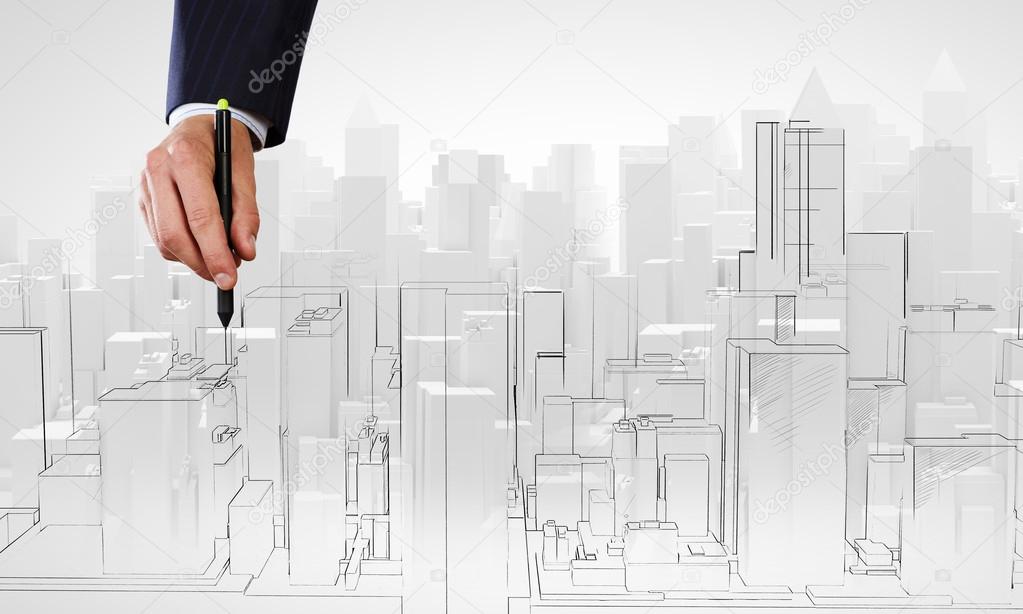 Proyecto de construcción de dibujo a mano 2022