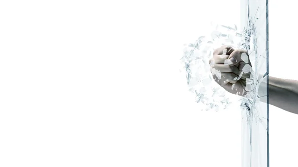 Man breaking glass Stock Photo by ©SergeyNivens 52983587