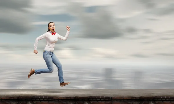 Man running from hand Stock Photo by ©SergeyNivens 53046365