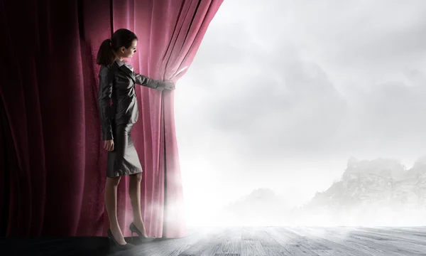 Opened curtain Stock Photos, Royalty Free Opened curtain Images ...