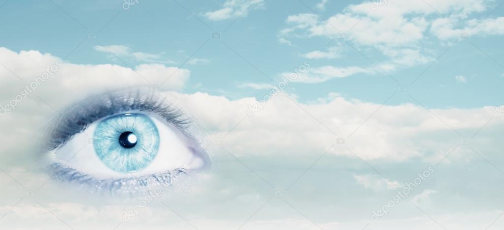 Eye in sky — Stock Photo © SergeyNivens #74619235