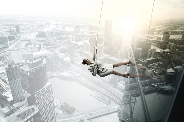 Getting to top Stock Photo by ©SergeyNivens 77013579