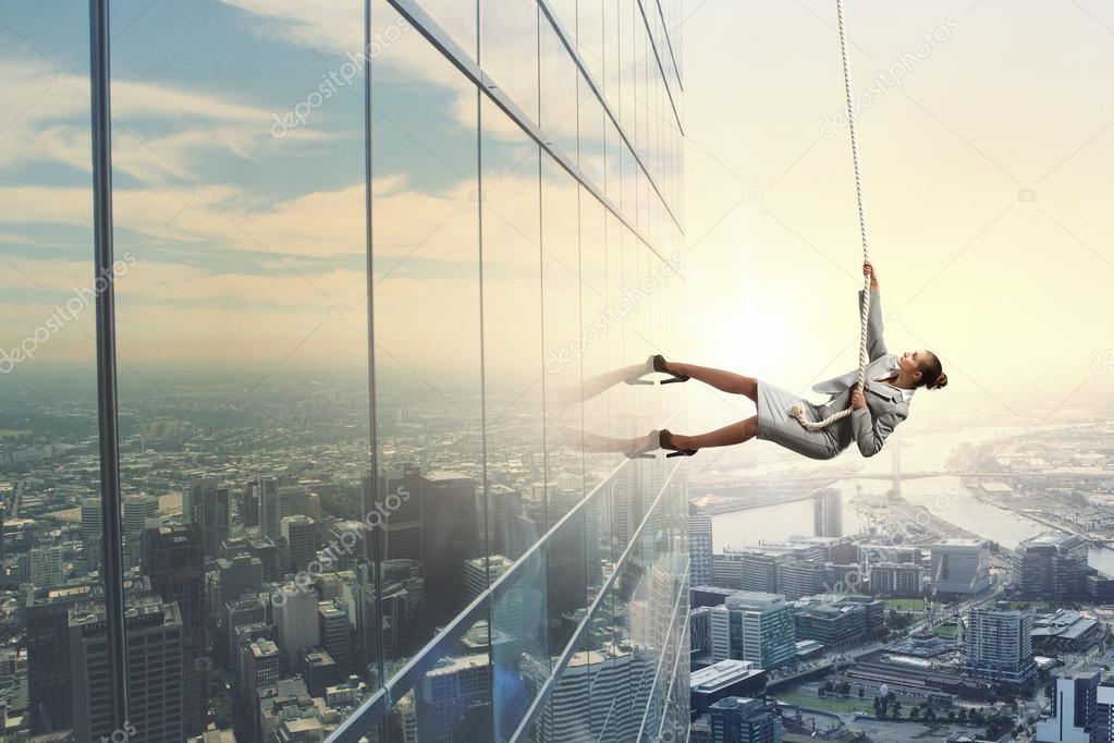 Getting to top Stock Photo by ©SergeyNivens 77013579