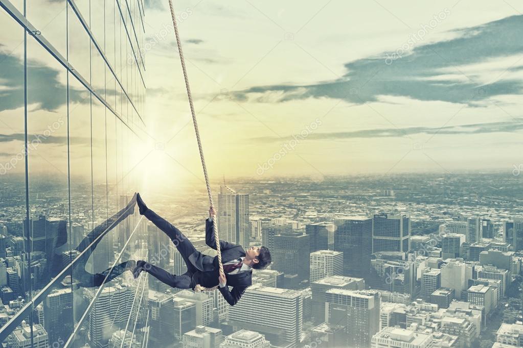 Getting to top Stock Photo by ©SergeyNivens 77463356