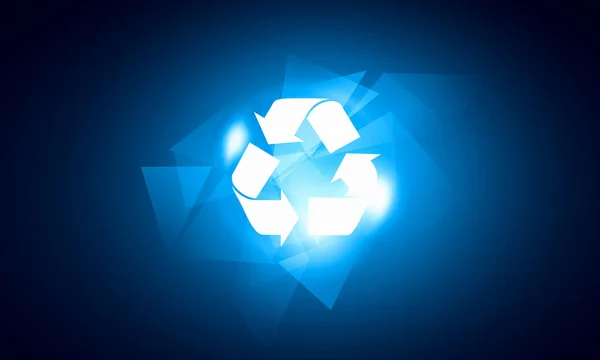 Blue recycle symbol Stock Photos, Royalty Free Blue recycle symbol ...
