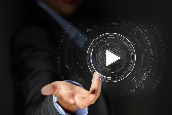 Digital play icon — Stock Photo © SergeyNivens #78285434