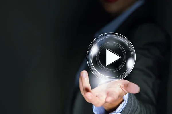 Digital play icon — Stock Photo © SergeyNivens #78285434