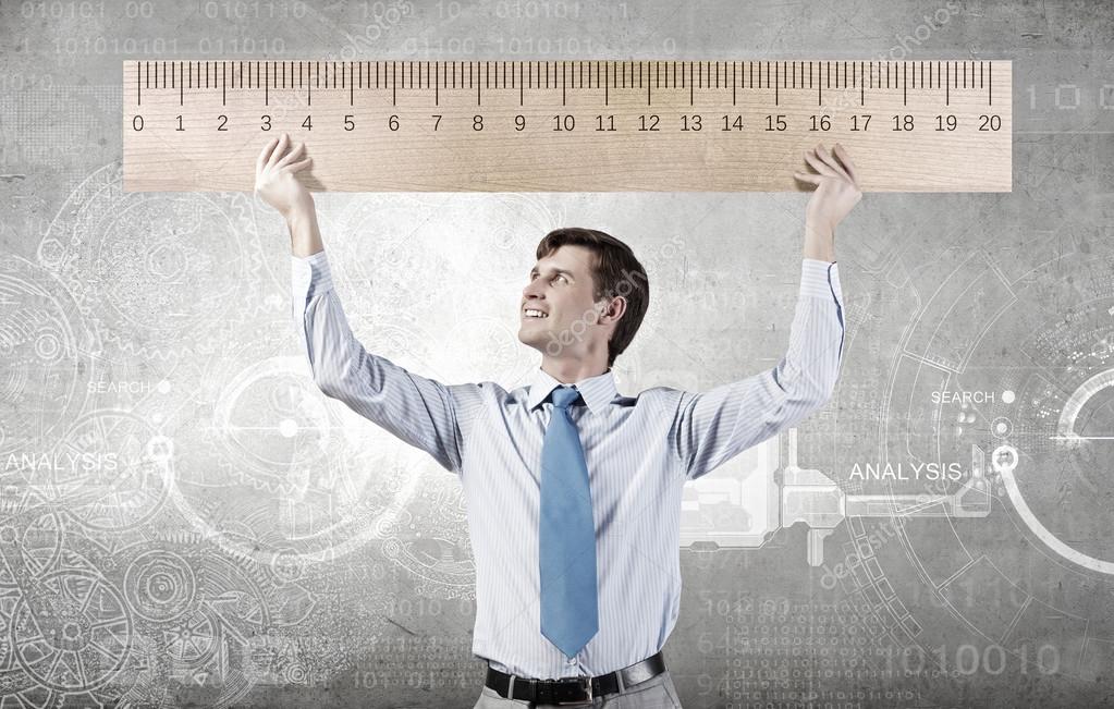 Man with scale Stock Photo by ©SergeyNivens 78463870