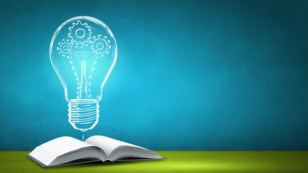 Book and light bulb Stock Photo by ©SergeyNivens 78990836