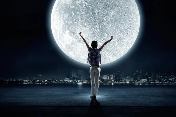 Full moon woman Pictures, Full moon woman Stock Photos & Images ...