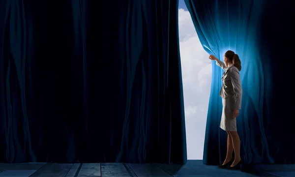 Opening curtain Stock Photos, Royalty Free Opening curtain Images ...