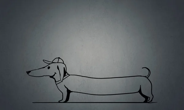 Dachshund line drawing Stock Photos, Royalty Free Dachshund line ...