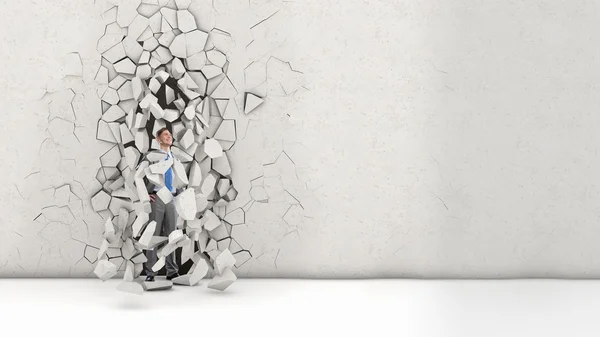 Breakthrough wall Stock Photos, Royalty Free Breakthrough wall Images ...