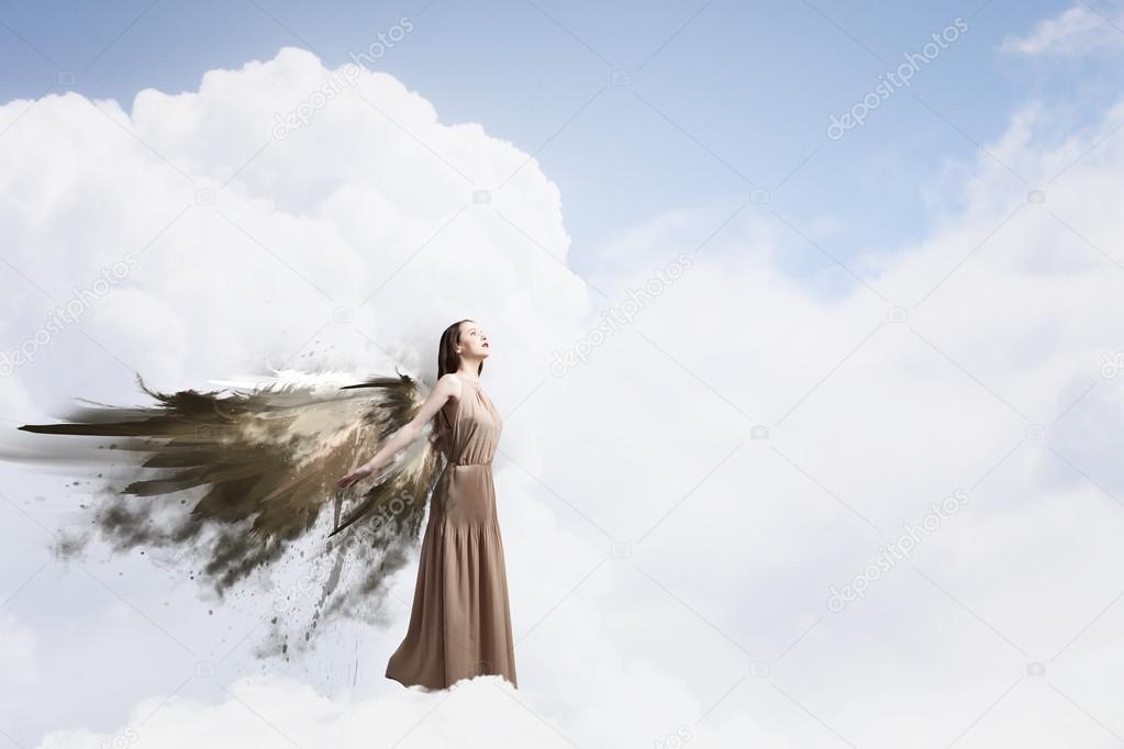 Angel Girl Flying