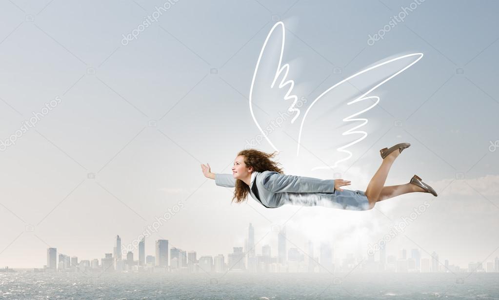 Flying People With Wings