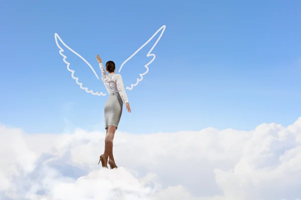 Angel is Making a Clouds — Stock Photo © pemaphoto #58199347