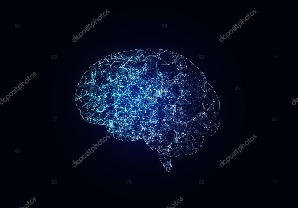 Digital human brain Stock Photo by ©SergeyNivens 95880210