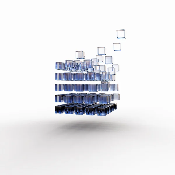 High tech cube figure Stock Photo by ©SergeyNivens 97269916