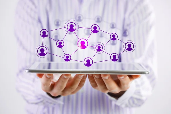 Social network structure as concept - Stock Image - Everypixel
