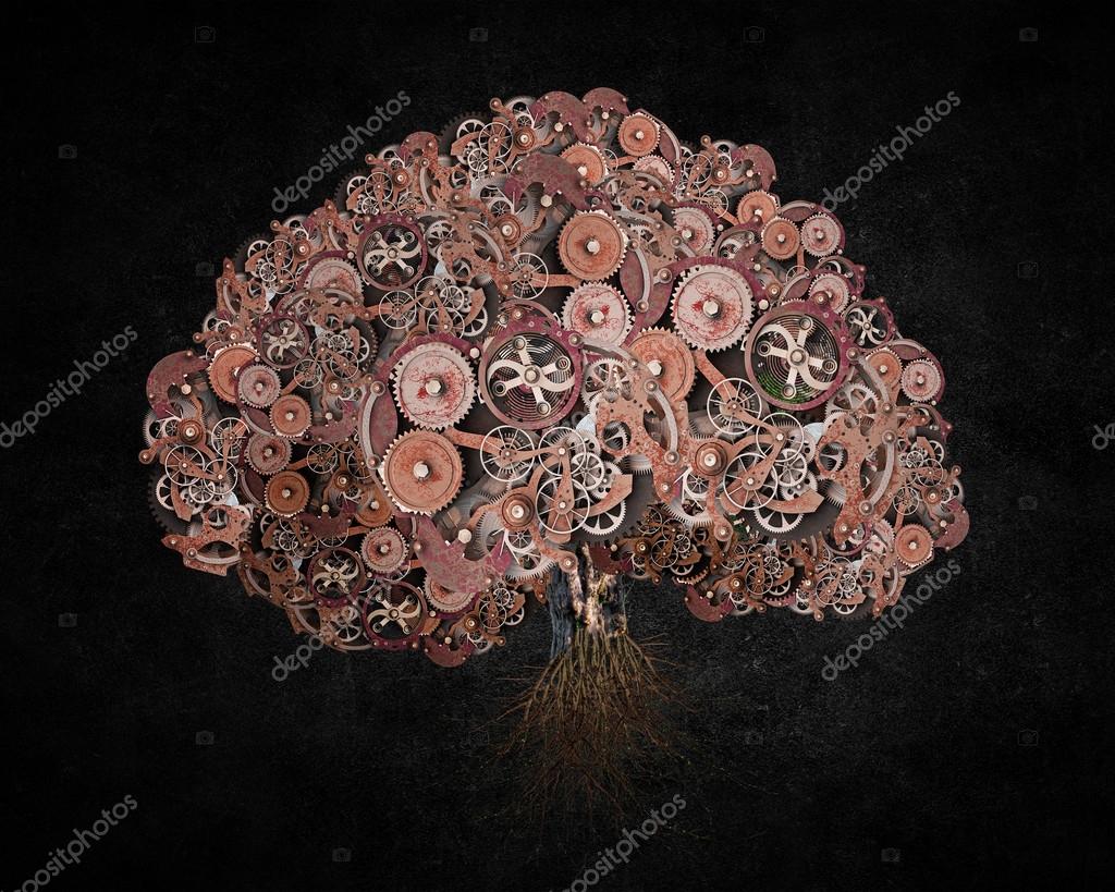 Tree of gears elements — Stock Photo © SergeyNivens #97147290