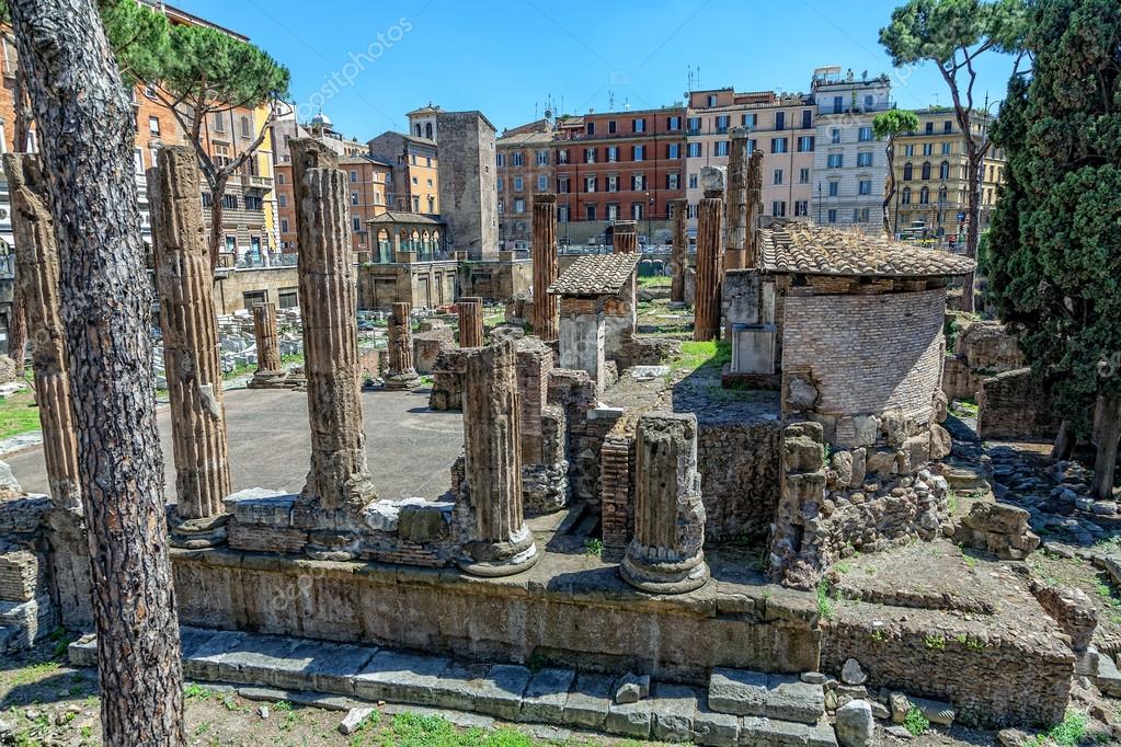 Archaeological Excavations Of Ancient Buildings In The Center Of Rome