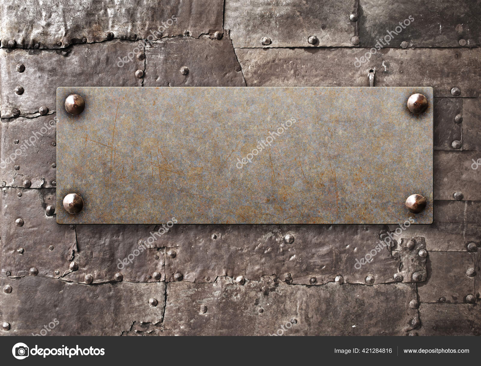 Rusty Metal Rivets Texture