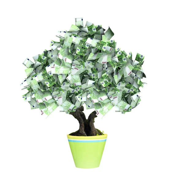 Money tree with dollar banknotes — Stock Photo © frenta #88676342
