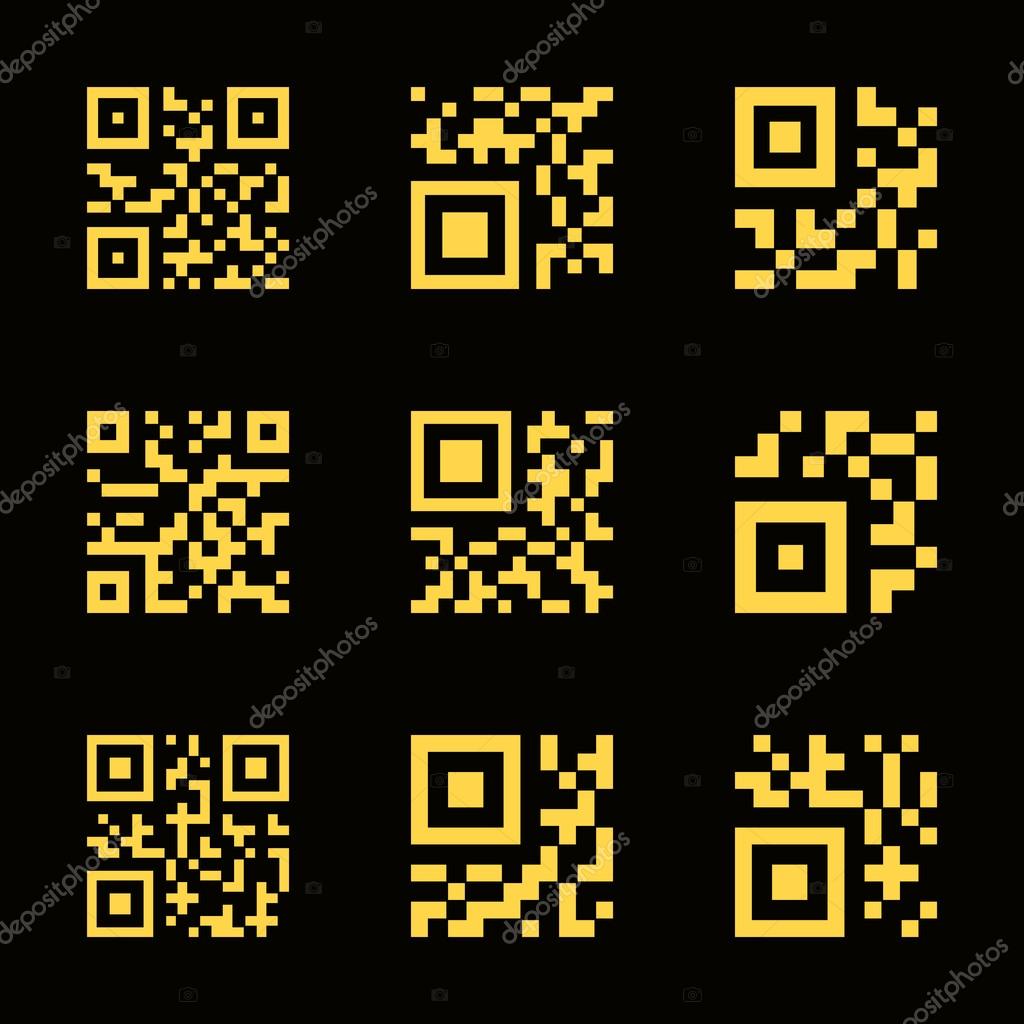 QR code icons Stock Vector by ©frbird 105621596