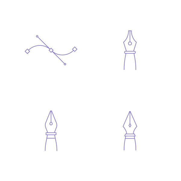 Herramienta pluma de illustrator imágenes de stock de arte vectorial ...