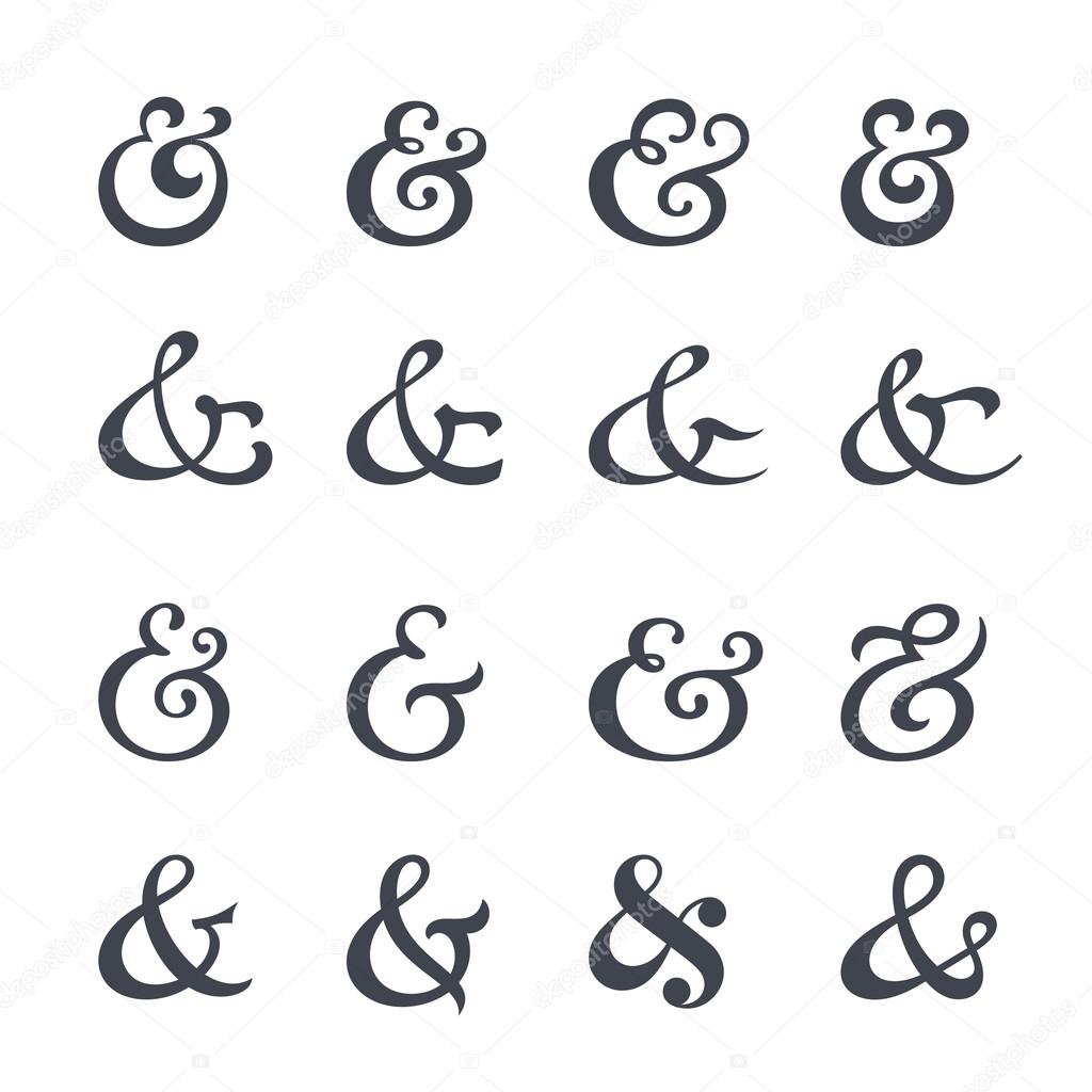 Ampersand collection Stock Vector Image by ©frbird #67595783