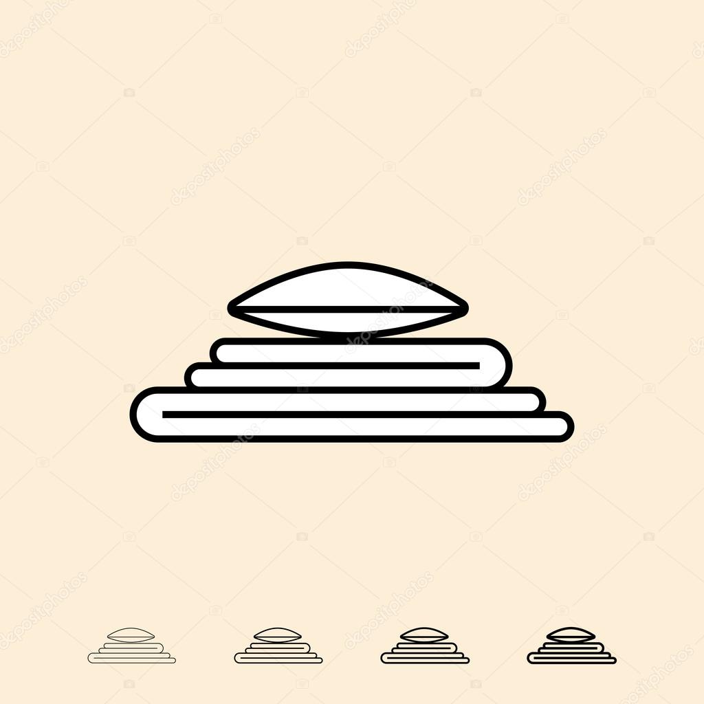 Icon: linen | Vector icon of linen — Stock Vector © frbird #90949350