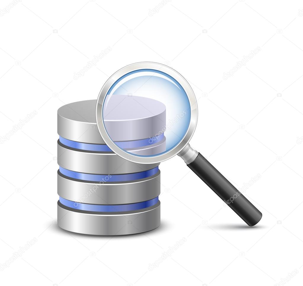 Database search icon Stock Vector Image by ©frbird #93160734
