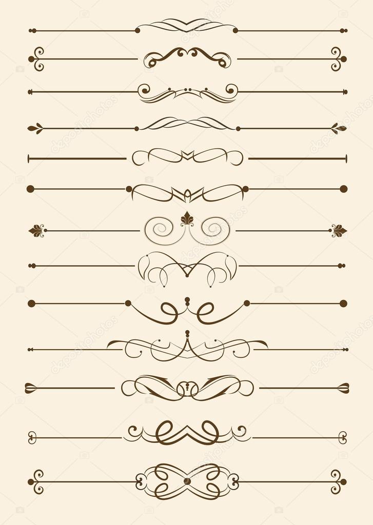 Victorian elements set Stock Vector by ©galinashpak 102177598