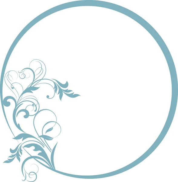 Blue round frame Vector Art Stock Images | Depositphotos