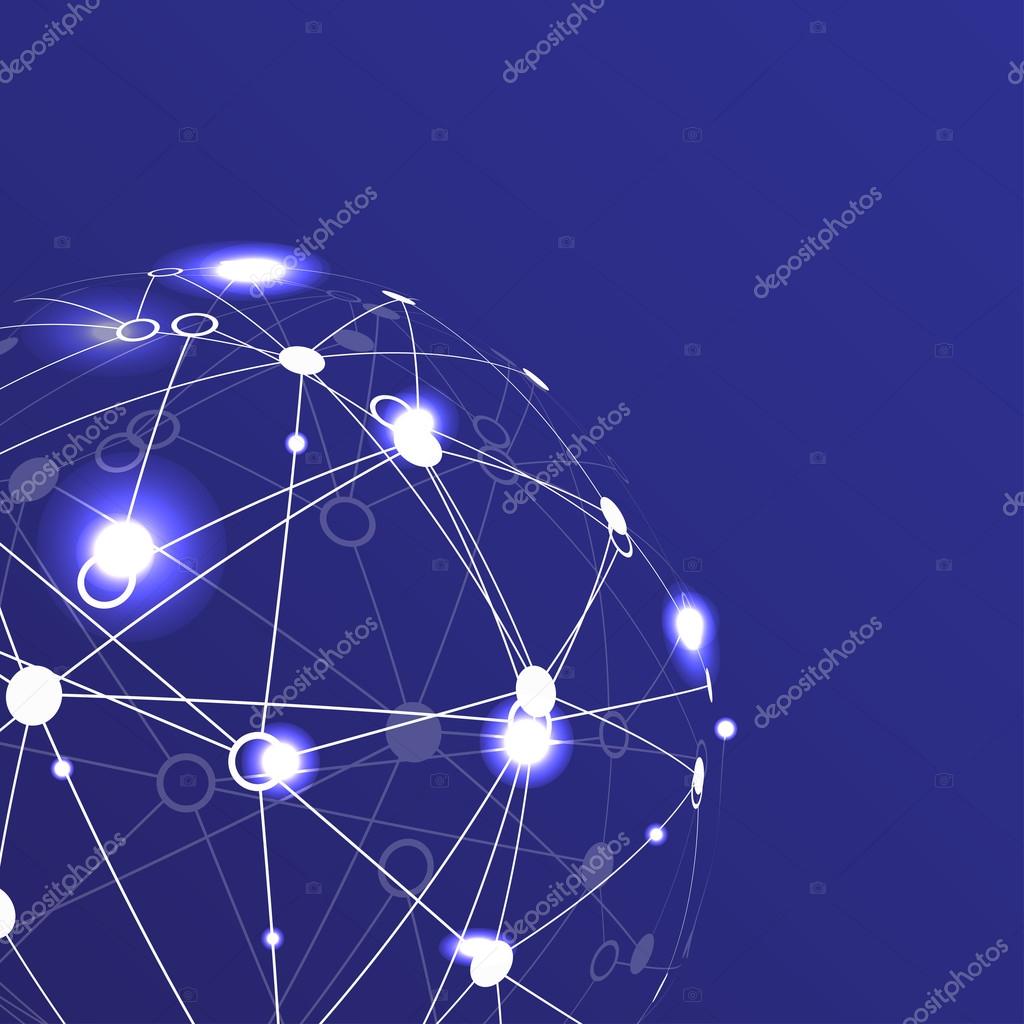 Global network Stock Vector by ©Djemphoto 66343663