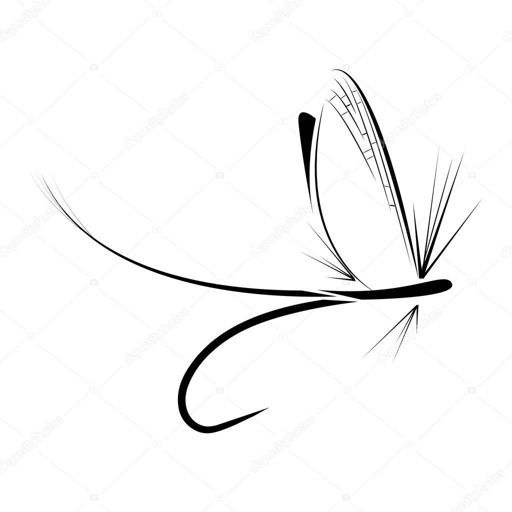 Fly fishing icon Stock Vector Image by ©Djemphoto #94808772