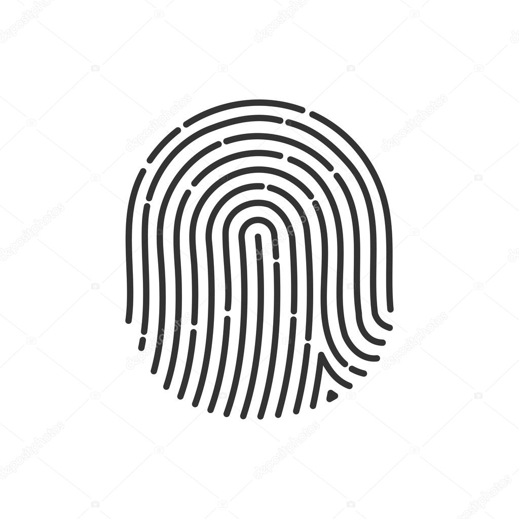Fingerprint Icon Image. Flat. fingerprint icon app Stock Vector by ... Fingerprint Icon Image. Flat. fingerprint icon app Stock Vector by ...