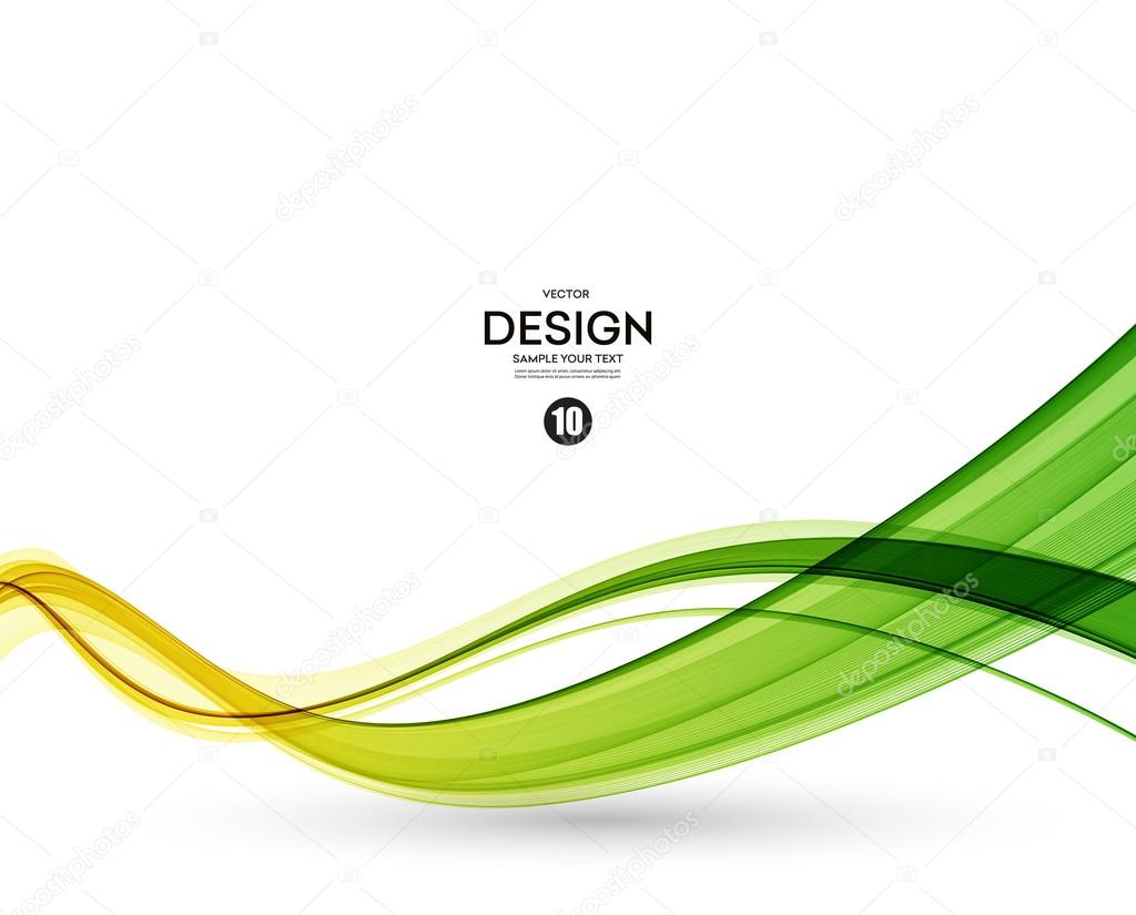 Abstract Color Wave Design Element — Stock Vector © Strizh 108689532
