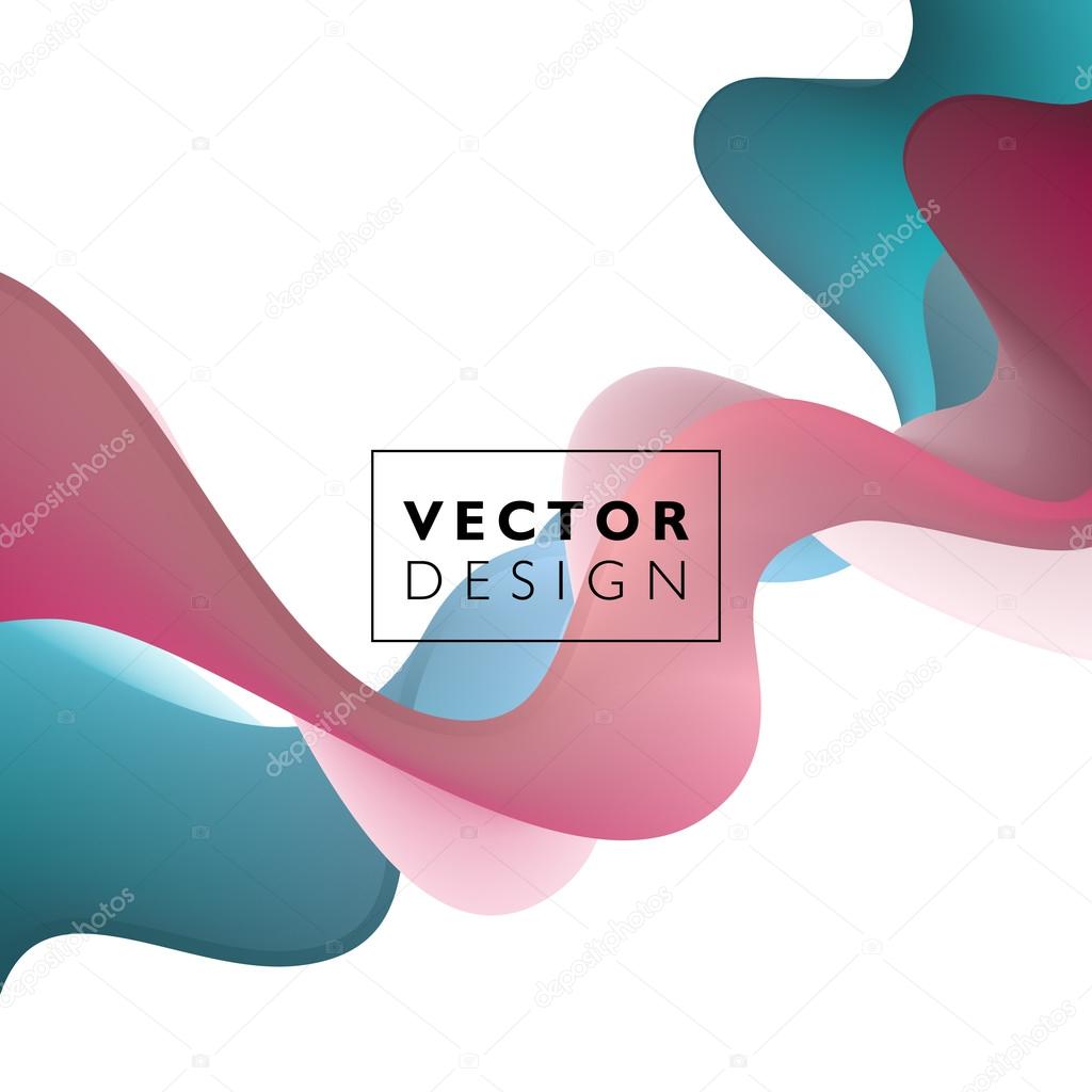 Abstract smooth wave motion illustration — Stock Vector © -strizh ...