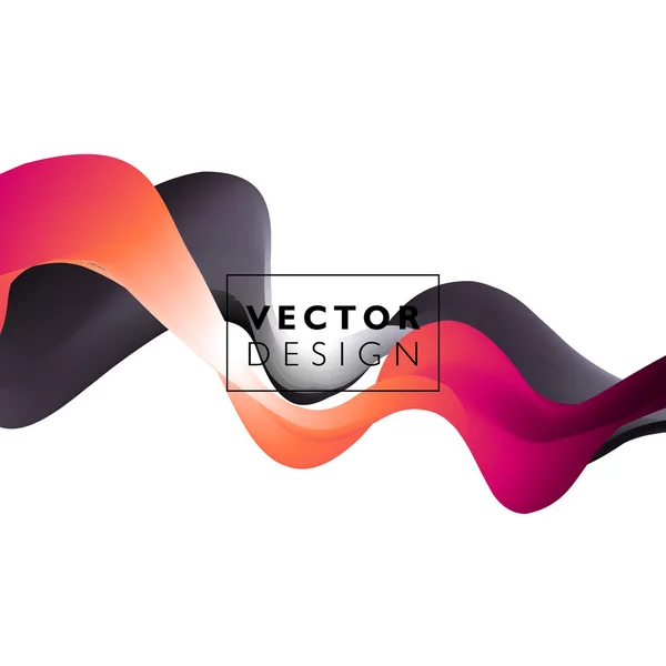 Abstract smooth wave motion illustration — Stock Vector © -strizh ...
