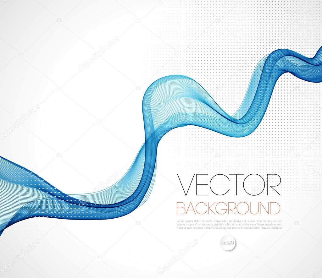 Abstract Wave Template Background Brochure Design Stock Vector By