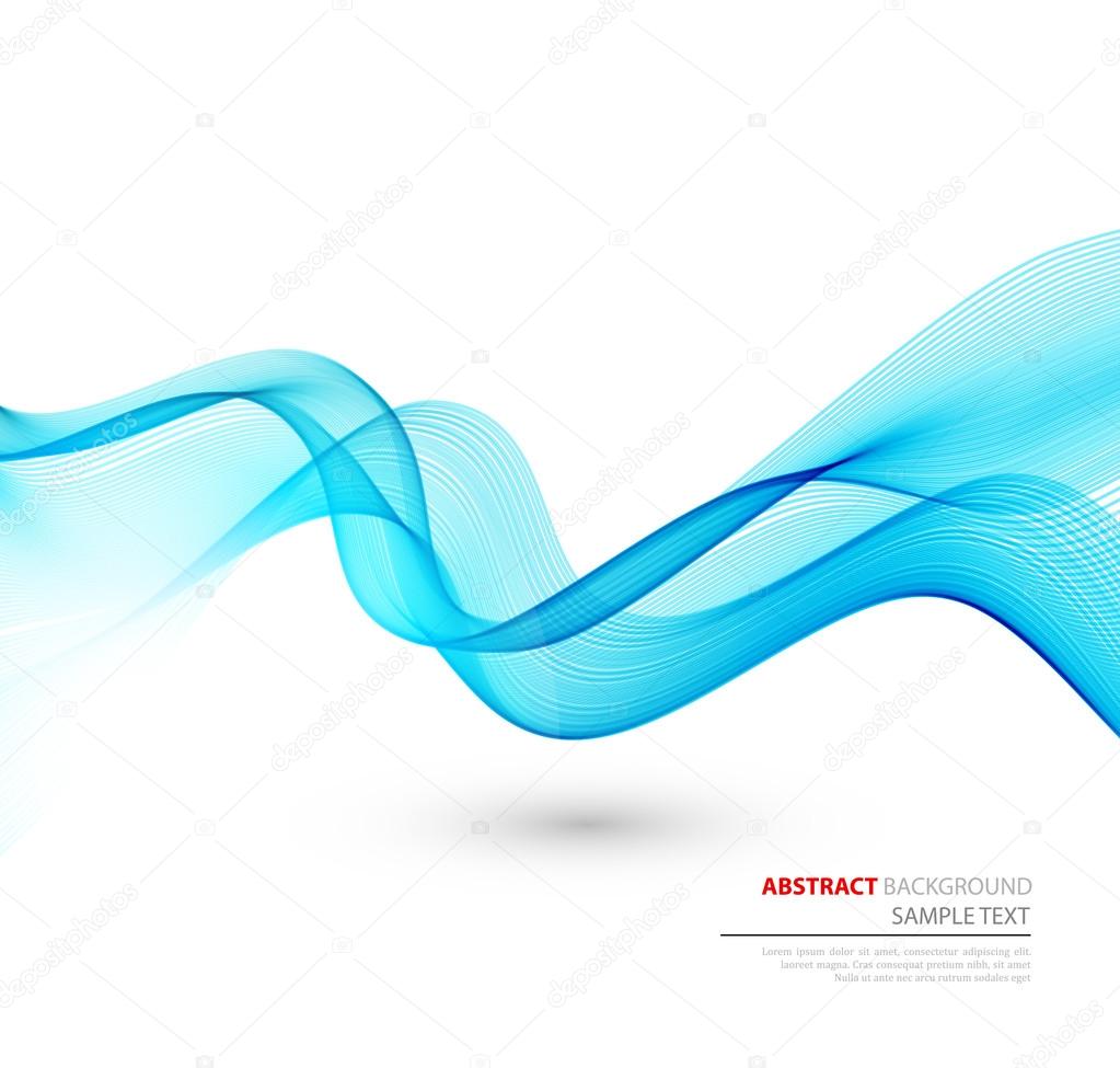 Abstract curved lines background. Template brochure design — Stock ...