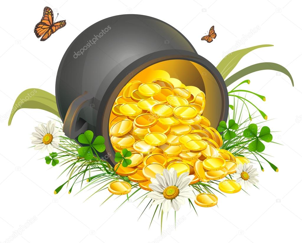 Pot Of Gold Vector