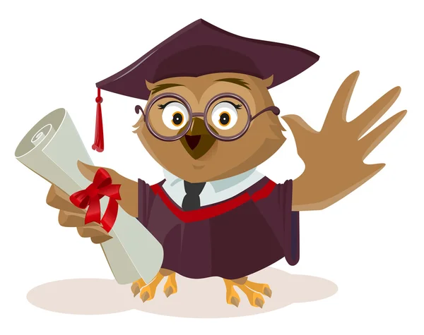 Cartoon Wise Owl Teacher Vector Illustration — Stock Vector © musework ... Cartoon Wise Owl Teacher Vector Illustration — Stock Vector © musework ...